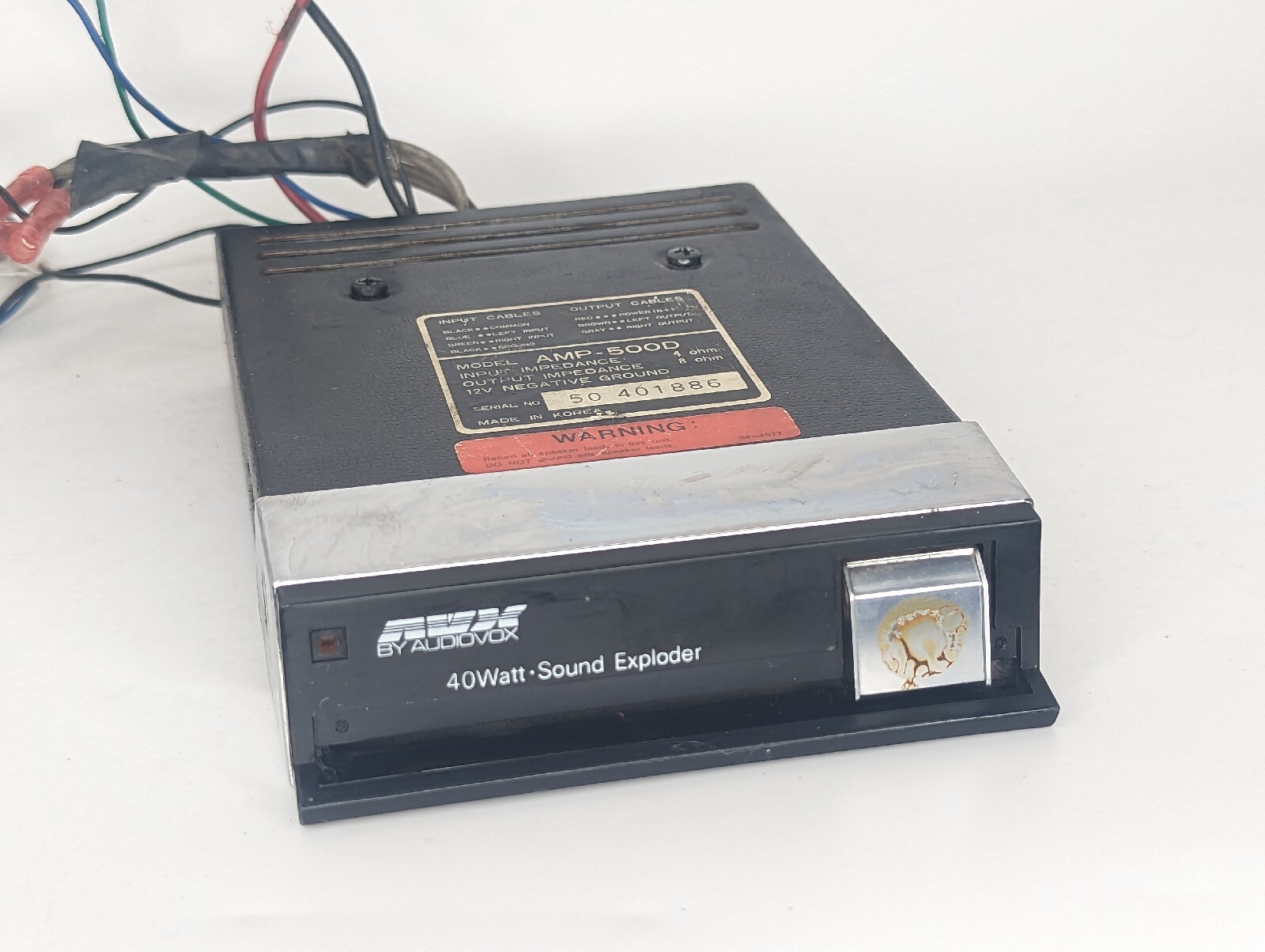 AVX BY AUDIOVOX 40 WATT SOUND EXPLODER AMP-500D | eBay