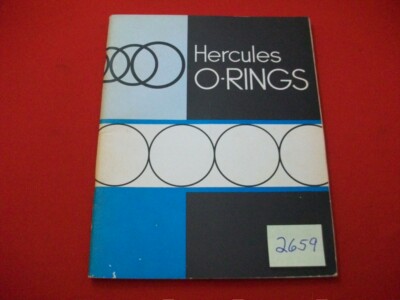 VINTAGE 1970s? HERCULES PACKING COMPANY O-RING CATALOG-EXCELLENT ...