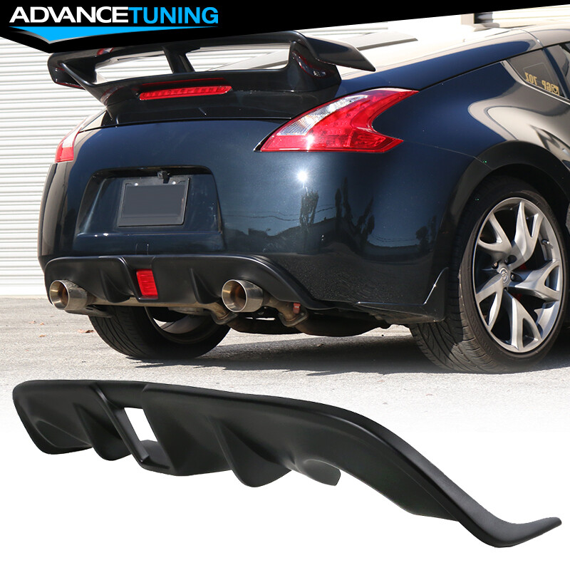 Fits 09-20 Nissan 370Z Coupe 2DR GT Style Rear Bumper Lip Diffuser ...