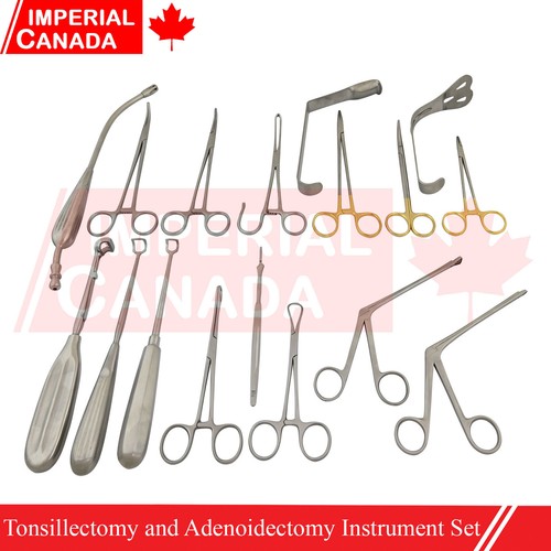 27 Pcs Tonsillectomy and Adenoidectomy Instrument Set Stainless Steel ...
