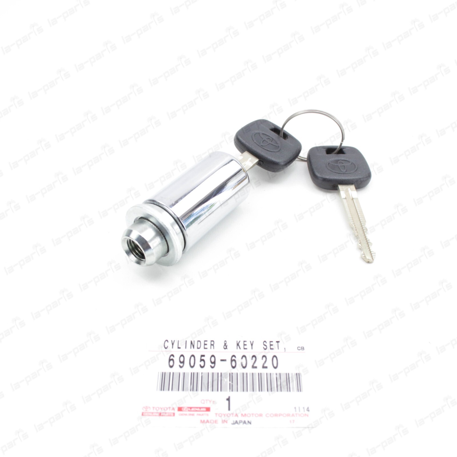NEW GENUINE TOYOTA FJ CRUISER CYLINDER & KEY SET SPARE WHEEL LOCK 69059 ...