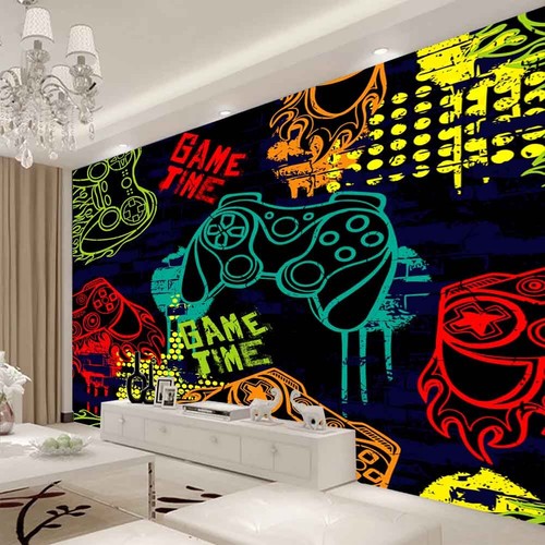 Color Game Machine Full Wall Mural Photo Wallpaper Printing 3D Decor ...