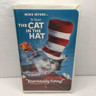 Vintage Dr. Seuss The Cat In The Hat VHS 2003 Clamshell Case Classic ...