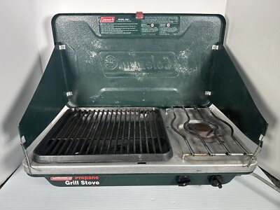 Coleman Model 9921 Propane Camping Grill / Stove combo EUC | eBay
