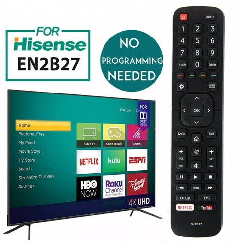 for HISENSE TV Remote Control ORIGINAL EN2B27 OEM EN-2B27 RC3394402/01 ...