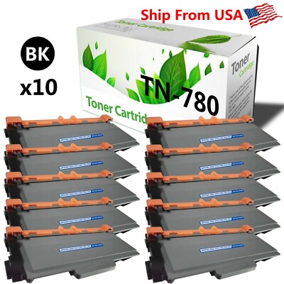 10PK TN-780 TN780 Toner Cartridge for Brother HL5470DWT HL6180DW ...