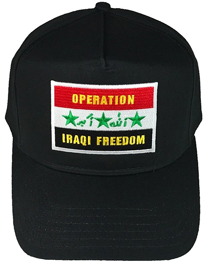 OPERATION IRAQI FREEDOM HAT CAP IRAQ FLAG OIF BAGHDAD ARABIC | eBay