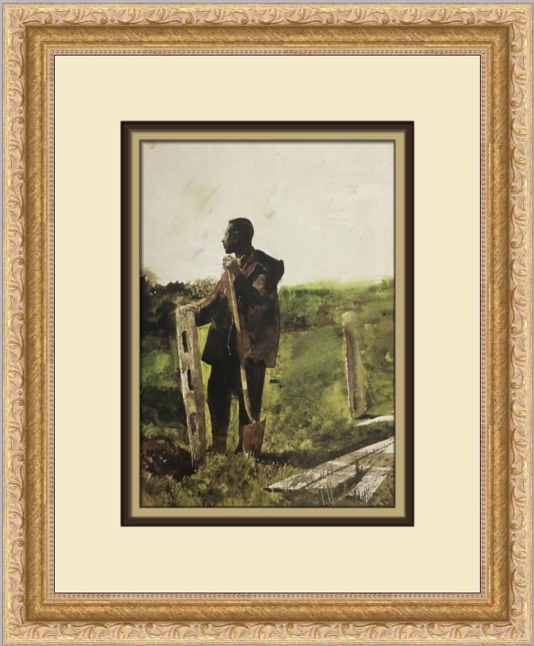 Andrew Wyeth Post and Rail Custom Framed Print | eBay