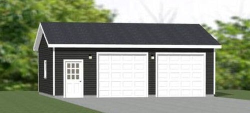 30x26 2-Car Garage -- 780 sqft -- PDF Floor Plan -- Model 1F | eBay