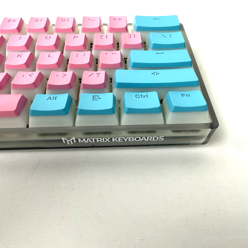 Clix x Matrix Official Gaming Keyboard 60% Cotton Candy | eBay