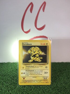 Pokémon Electabuzz Card Near Mint!! 24/130 Base Set 2 Non-Holo Rare ...