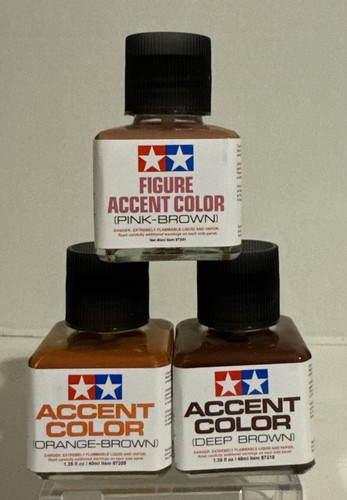 Tamiya panel line accent color 3 pcs Brown Accents | eBay