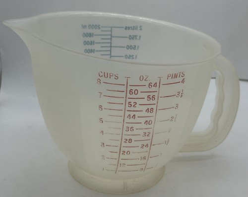 Vintage Tupperware Mix N Stor Store 8 Cup 2 Qt Measuring Bowl 500-3 ...