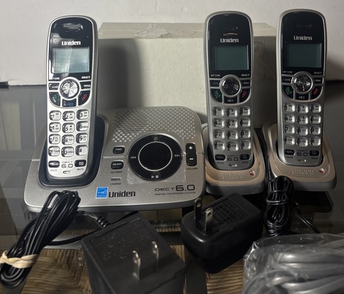 Uniden DECT 6.0 Digital Cordless System 3 Phones | eBay