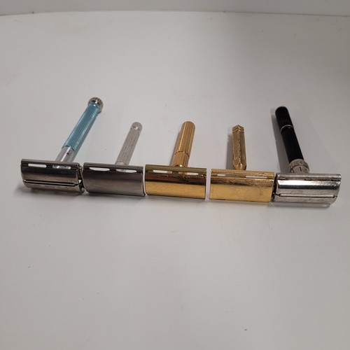 safety razors Lot, 5 Total, 4 Gillette, Including Ladies and Star brand ...