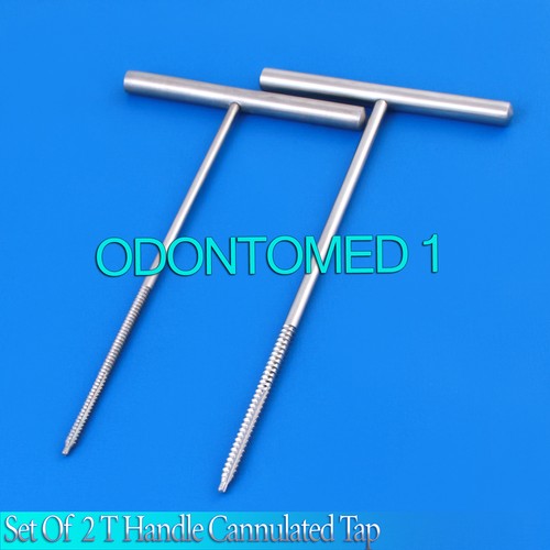 Set Of 2 T Handle Cannulated Tap 4.5''mm & 3.5' Surgical Orthopedic ...