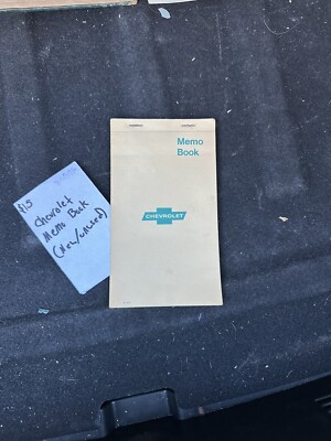 Chevrolet Memo Book New | eBay