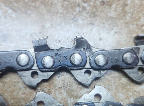 Machine sharpened Stihl 20 inch chainsaw chain 3/8 72dl .050 gauge full ...
