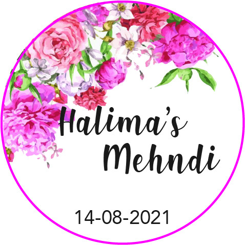 Personalised Stickers Wedding Stickers Wedding Favour Labels Floral 16 ...