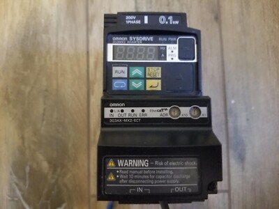 OMRON 3G3MX2-AB001 w/ 3G3AX-MX2-ECT EtherCat (Loc. Office) | eBay