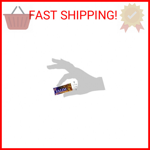 Falim Sugarless Plain Gum, Fruit Mix Flavoured, 20 Pack, 100 Pieces ...