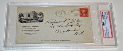 PSA DNA certified Authentic 1929 Babe Ruth Handwriting Envelope ...