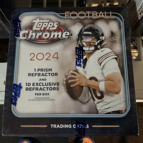 (1) 2024 TOPPS CHROME MEGA BOX FOOTBALL (42 Cards) Brand New Factory ...