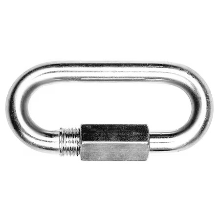 Threaded Quick Link, Overall Lg 4 7/32 In, Overall W 1 7/8 In, Zinc ...