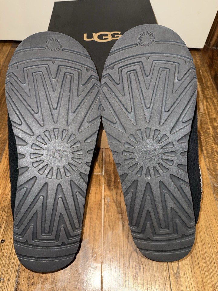 UGG Tasman Black Suede Slipper 5950 - BlackMens Sz 13 GENTLY USED | eBay
