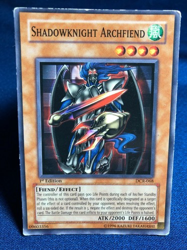 YUGIOH! DARK CRISIS #DCR-068 "SHADOWKNIGHT ARCHFIEND" 1ST EDITION ...