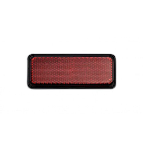 Hendler Reflector Red Rectangle Bolt-On Black Rim 85mm x 30mm | eBay
