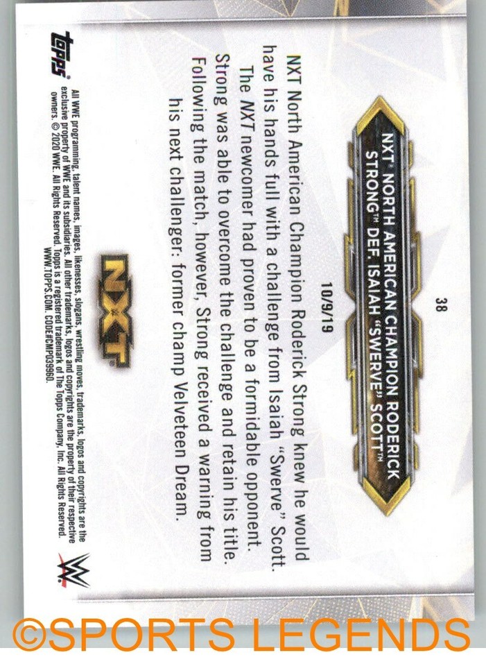 2020 NXT #38 Roderick Strong | eBay