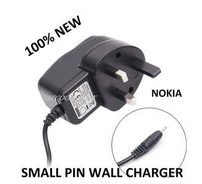 NEW 100%MAIN WALL CHARGER SMALL PIN CONNECTOR FOR NOKIA PHONES ( SELECT ...
