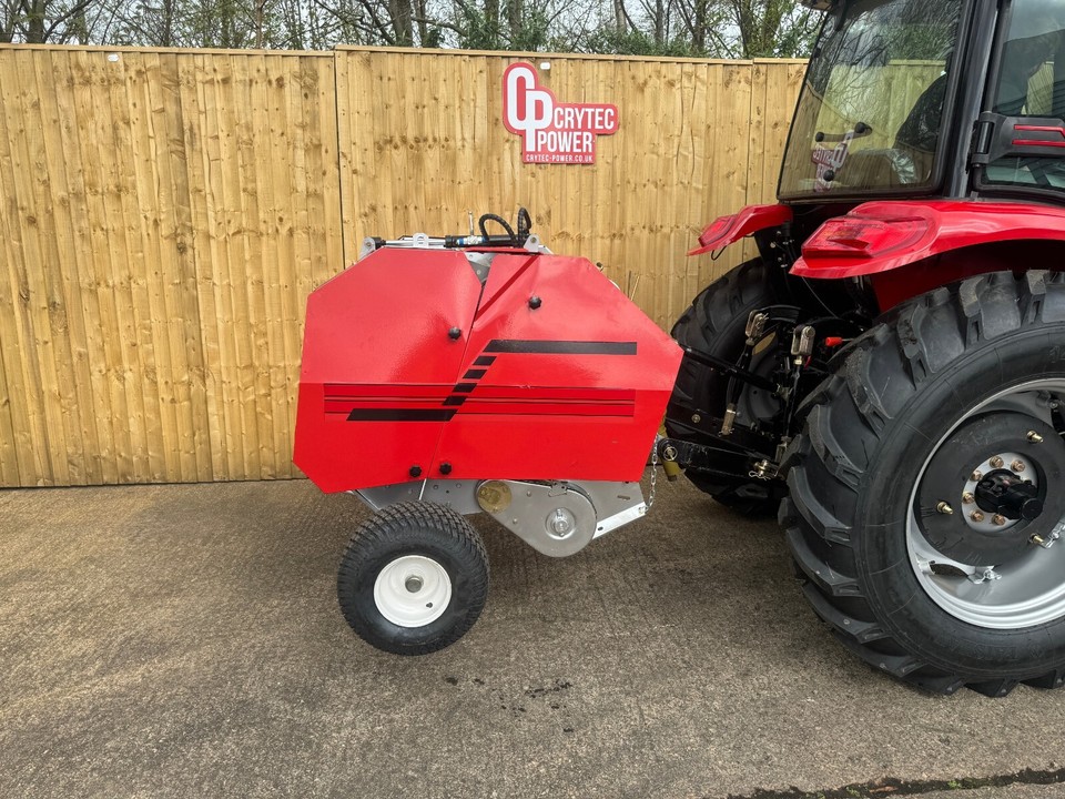 Crytec 870 Compact Round Mini Hay Baler Tractor PTO Attachment Small ...