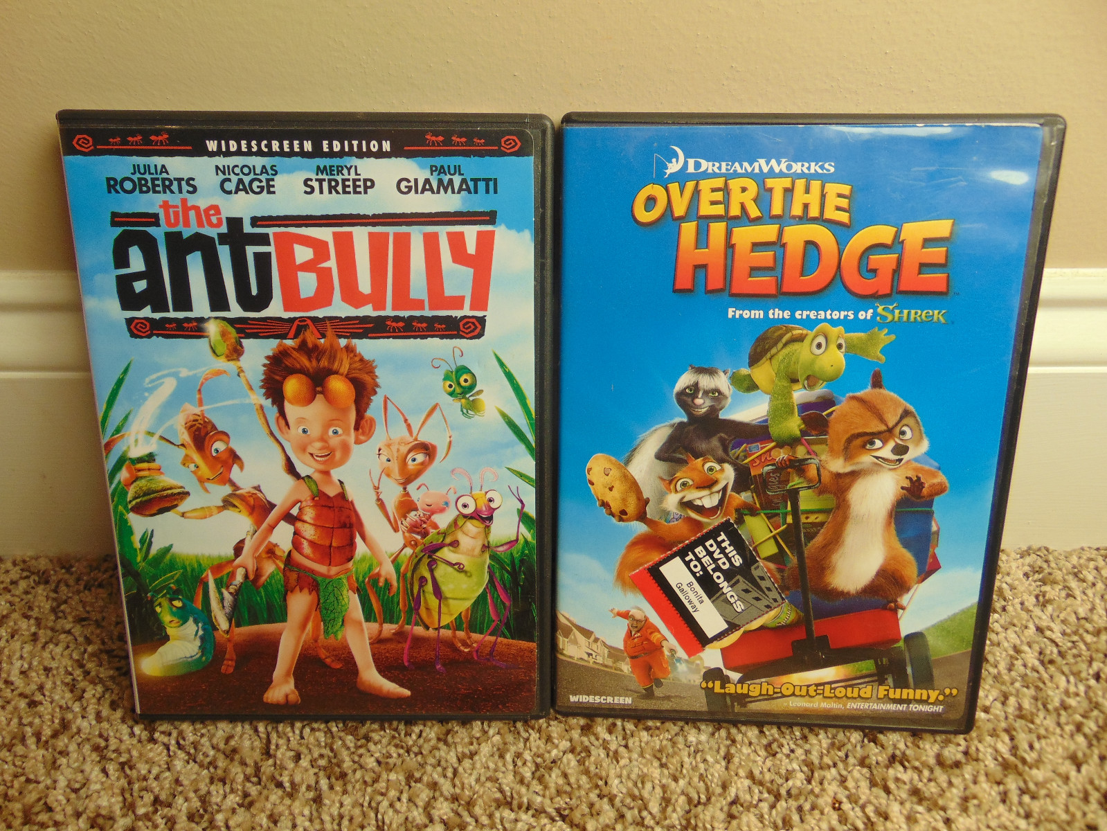 LOT (2) The Ant Bully & Over The Hedge Movies DreamWorks DVD Widescreen ...