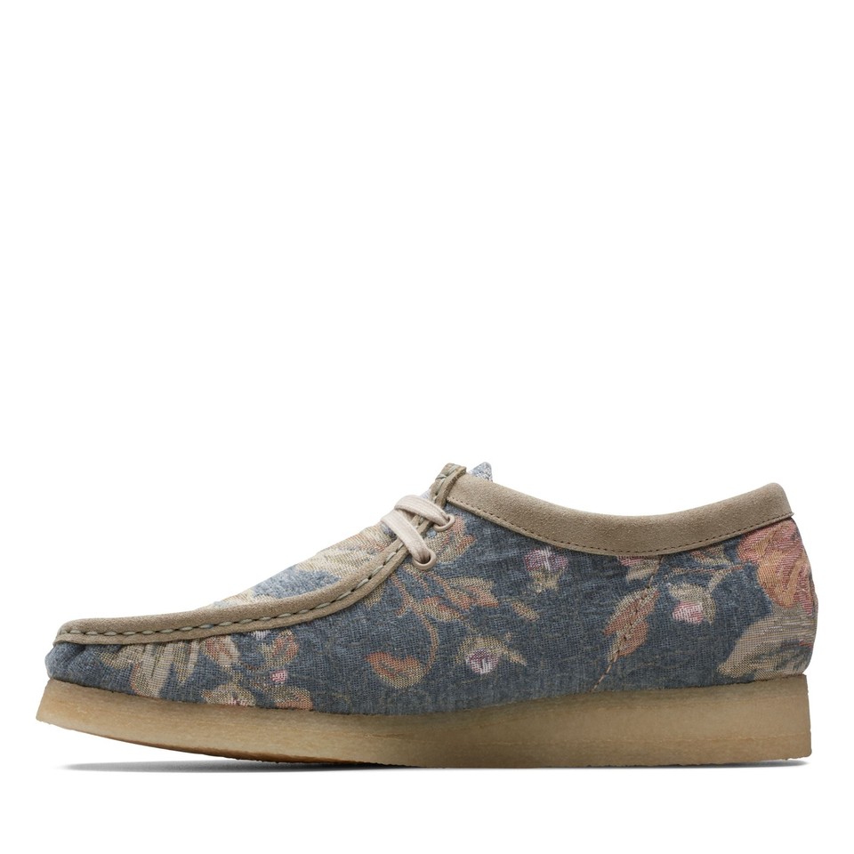 [26169734] Mens Clarks WALLABEE 'GREY FLORAL' | eBay