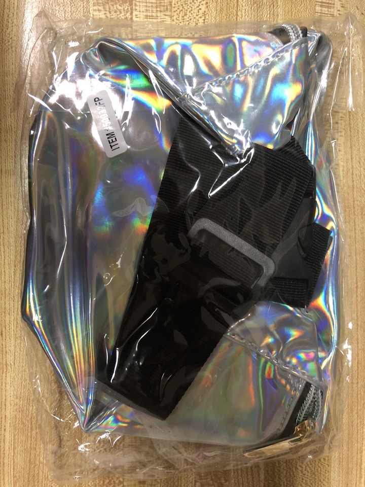 BRAND NEW Raising Cane’s Chicken Fingers Fanny Pack Halographic Black ...