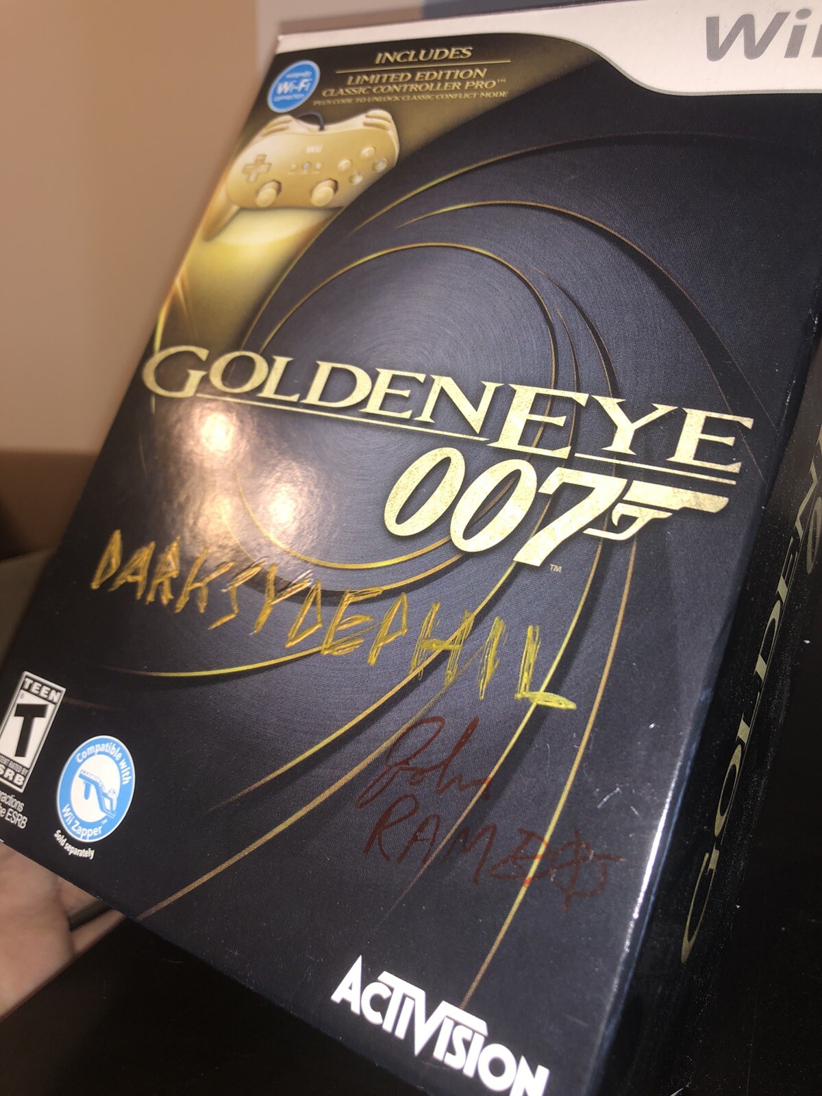 VERY RARE! YouTubers DarksydePhil AND John Rambo AUTOGRAPHED Goldeneye ...