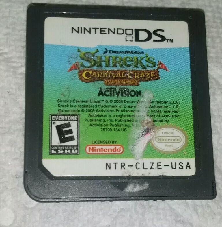 Shrek's Carnival Craze [Nintendo DS Green Ogre Minigames Kids Movie ...