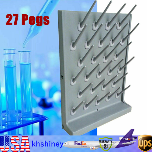 Lab Drying Rack Draining Rack Glassware Clean Dry 27Pegs/52 Pegs ...