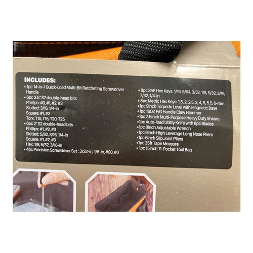 Worx NITRO Professional 42-Piece Tool Set, Rugged Tool Bag | eBay