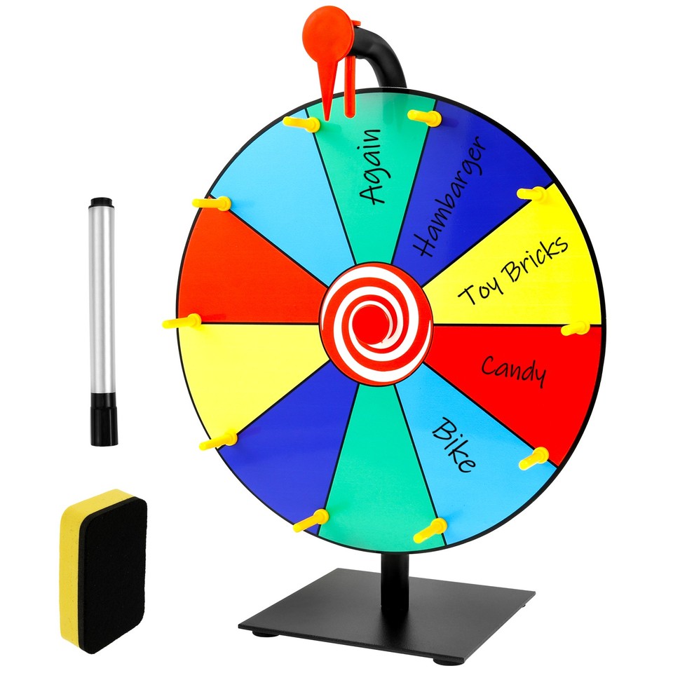 DIY Prize Wheel Customizable Spin Wheel Practical Tabletop Roulette ...