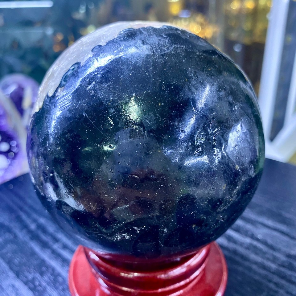 2.7LB Natural yellow crystal cave quartz Open Mouth Crystal Ball Reiki ...