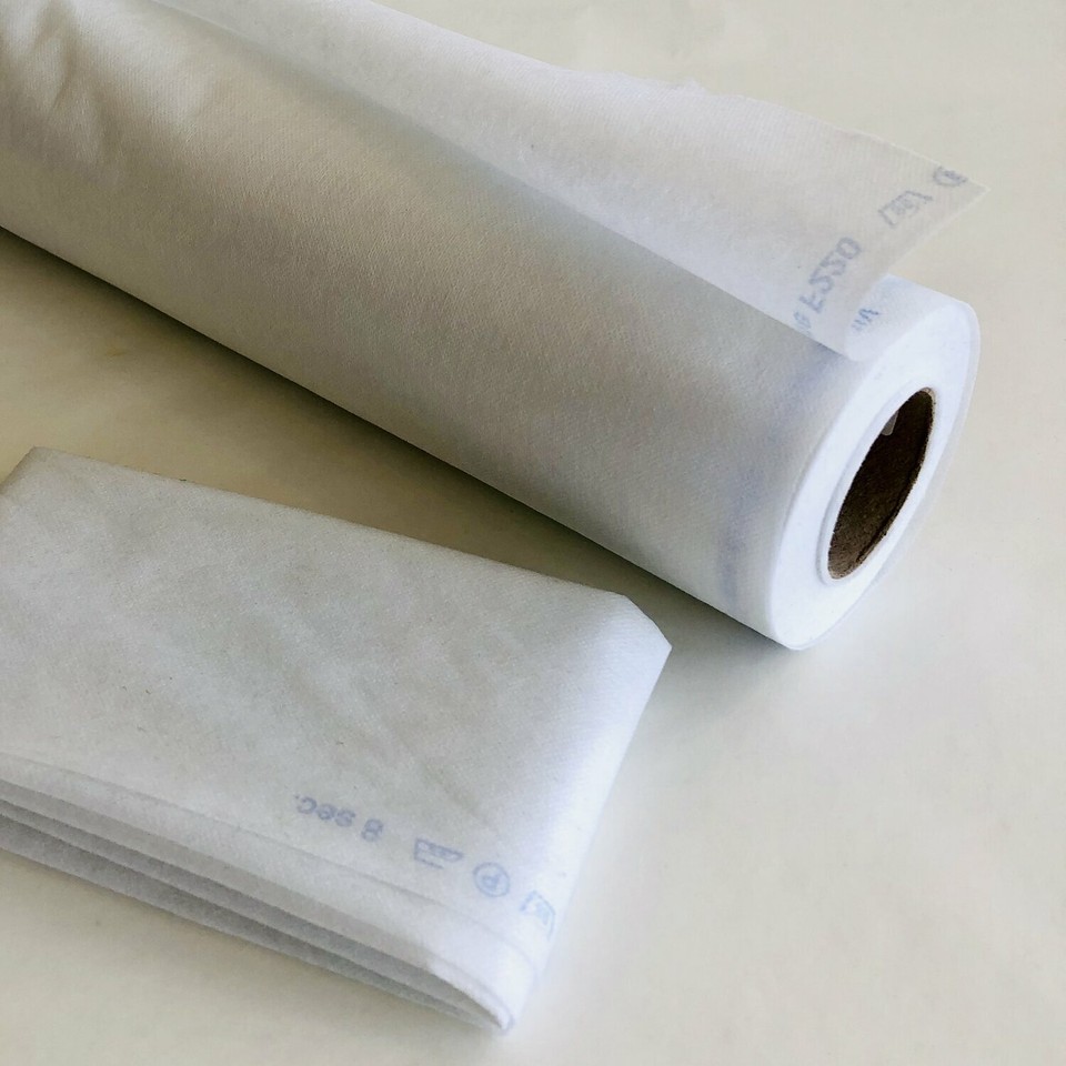 Sew In Interfacing Buckram Light Medium Heavy Weight White Black 75cm ...
