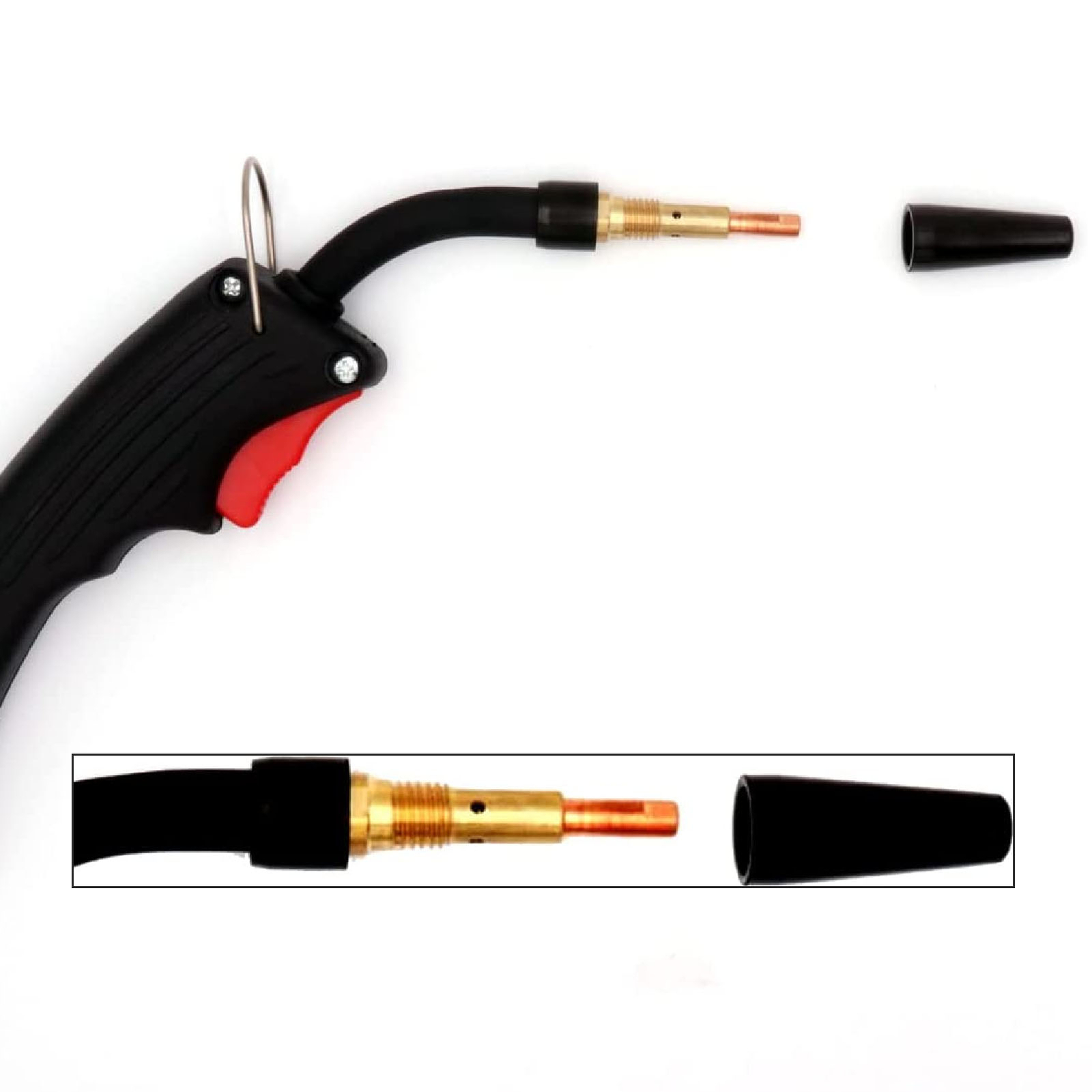 8 Pcs Flux Core Gasless Nozzle Welding Self Protecting Gasless Nozzle ...