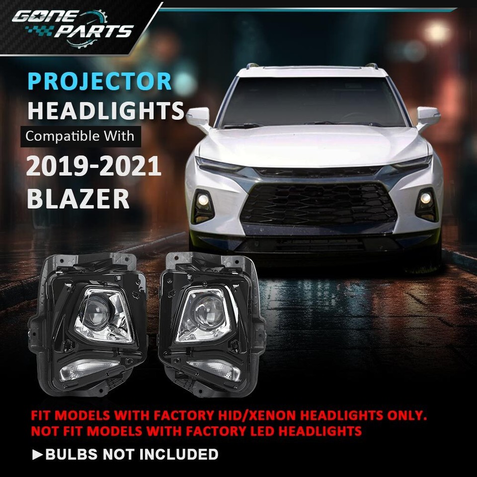 Fit For 2019-2021 Chevy Blazer HID/Xenon Model Projector Headlights ...