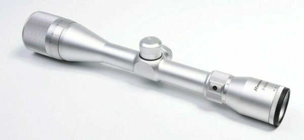 Hammers 4-12x40 AO Chrome Silver Rifle Scope with Adjustable Objective ...
