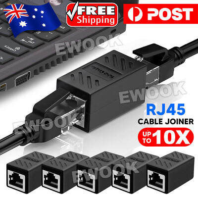 RJ45 Ethernet Cable Joiner Extender Coupler Cable Female Adapter LAN ...