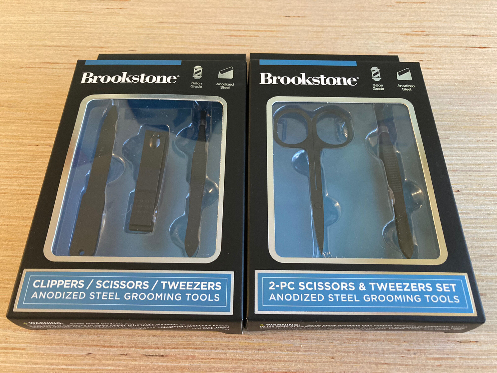 Brookstone Anodized Steel Grooming Tools Kits | eBay