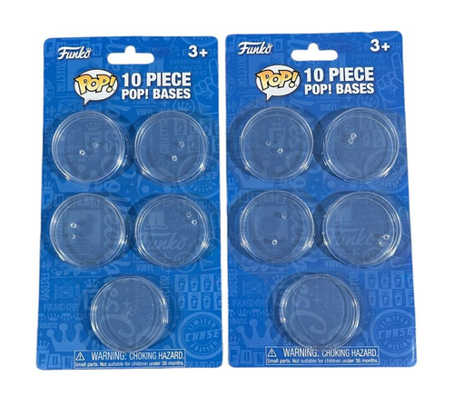 LOT OF 2 -Funko Pop Base 10 Pack - Clear Base Stand for Funko Pop ...